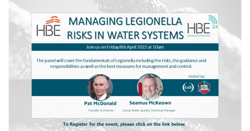 IOSH Managing Legionella Risks In Water Systems - HBE UK & Ireland